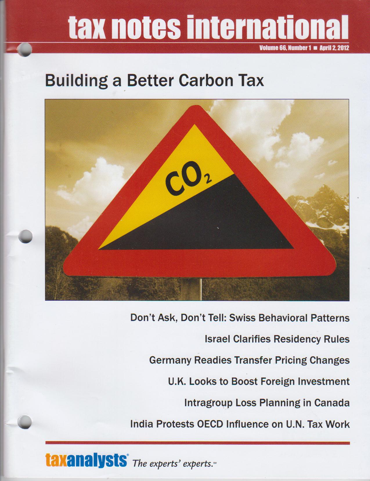 Tax Notes International: volume 66 number 1, April 18, 2012 | DDTC Library