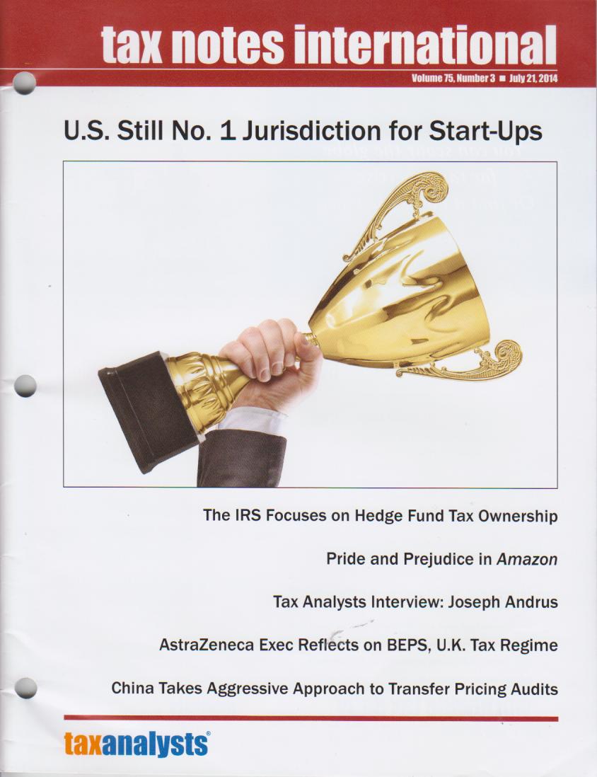 Tax Notes International: Volume 75, Number 3, July 21, 2014 | DDTC Library