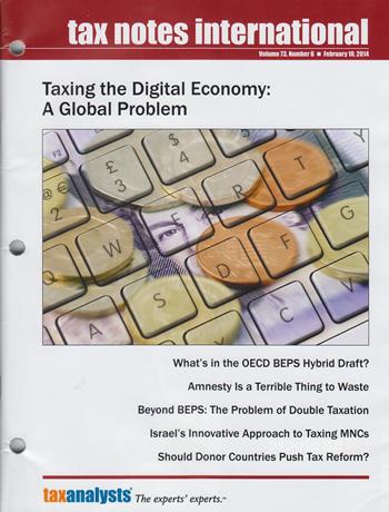 Tax Notes International: Volume 73, Number 6, February 10, 2014 | DDTC ...